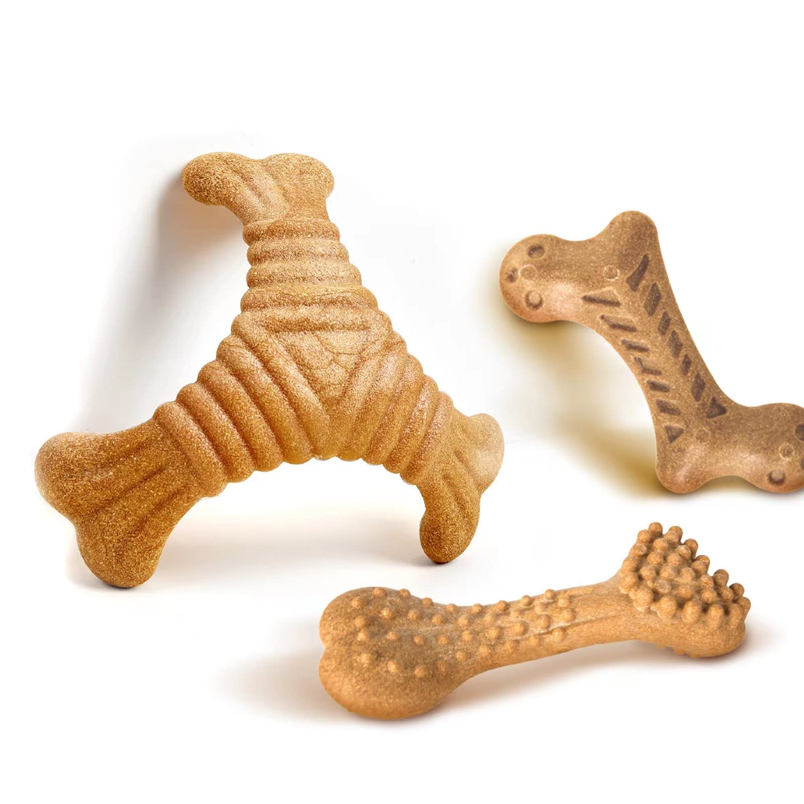 FOFOS Chew Toys for Aggressive Chewers Durable Dog Teething Stick Toys Dental Care for Large | Medium | Small Puppies (3 Pack)