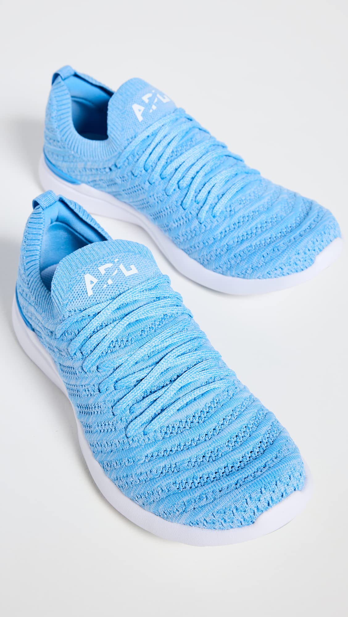 APL: Athletic Propulsion Labs Women's Techloom Wave Sneaker, Coastal Blue/Ice Blue/Mela, 7 Medium US