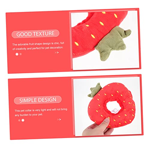 Kisangel 5pcs Cat Collar -bite Collar Donut Decor Cat Calming Collar After Surgery Cat Neck Collars Recovery Dog Collar Cat After-Surgery Collar Pet Red Portable Lint