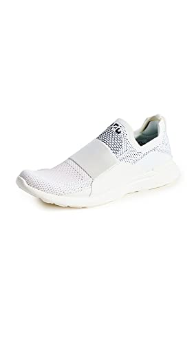 APL: Athletic Propulsion Labs Women's TechLoom Bliss Sneakers, Ivory/Navy/Rose Dust, White, 5 Medium US