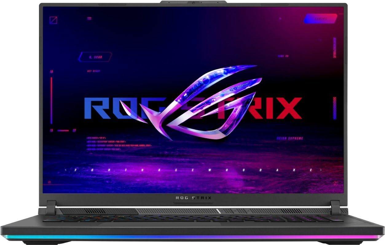 ASUS ROG Strix 18" 240Hz Gaming Laptop QHD-Intel Core i9 32GB DDR5 1TB SSD NVIDIA GeForce RTX 4080 Windows 11 Home Eclipse Gray