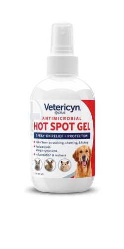 Vetericyn Plus Hot Spot Hydrogel. Soothing Relief and Protection for Itchy or Irritated Skin, Rashes and Sores. Safe for Dogs, Cats and All Animals (3 oz / 89 mL)