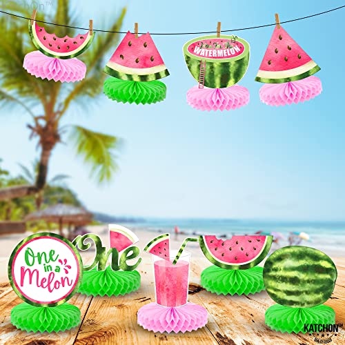 KatchOn, One In A Melon Centerpieces for Tables - 9 Pieces | One In A Melon Party Decorations 1st Birthday, Watermelon Birthday Decorations | Watermelon Party Decorations, Watermelon Table Decorations