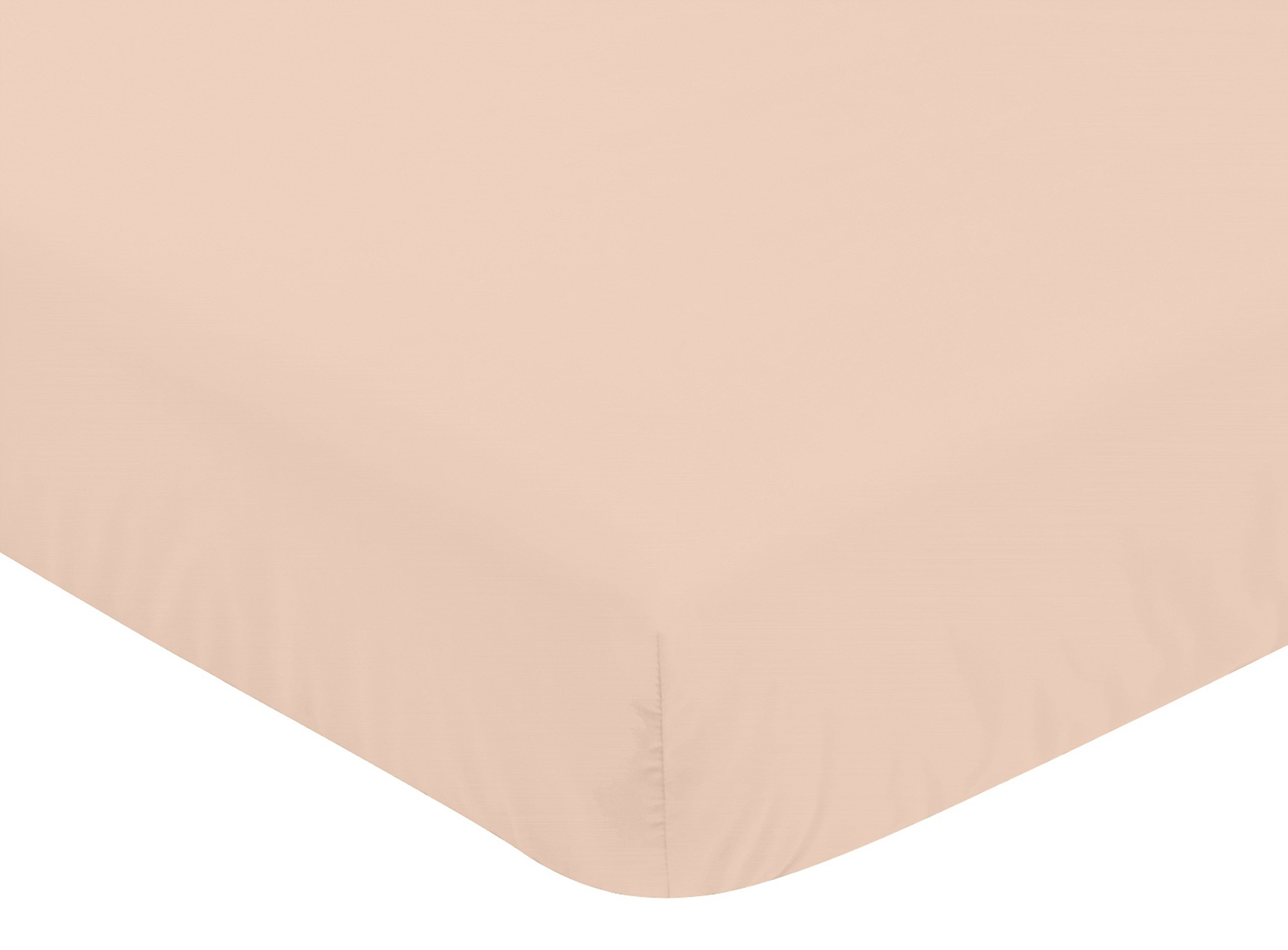 Sweet Jojo Designs Peach Baby or Toddler Fitted Crib Sheet for Watercolor Floral Collection