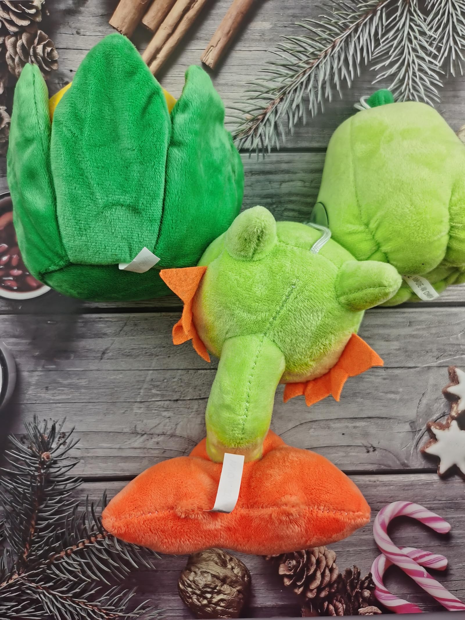 JHESAO 3 PCS Plants and Zombies Snapdragon Plush Plants Sets Zombies Toy Snapdragon, 1 2 Stuffed Soft Squash Doll, Corn PVZ Plushies Figure Doll Chili New