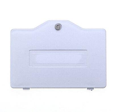 Battery Door Lid Protective Shell Back Case Cover for Gameboy Advance SP GBA SP Back Door Replacement (Silver)