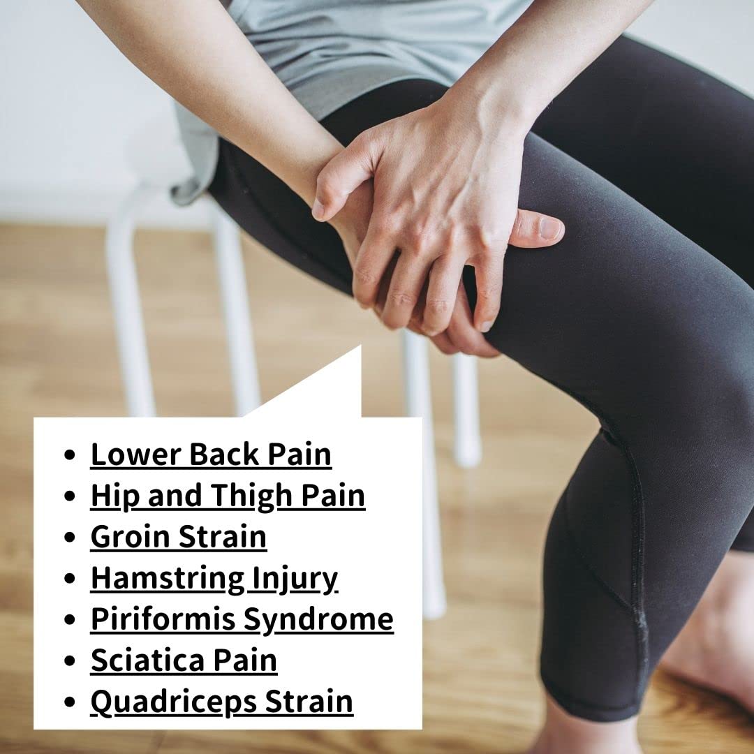 Auskang Hip Brace Adjustable Groin Support Compression Recovery Thigh Wrap,for Pulled Groin Sciatic Nerve Pain Hamstring Injury Recovery and Rehab Fits Both Legs Men & Women