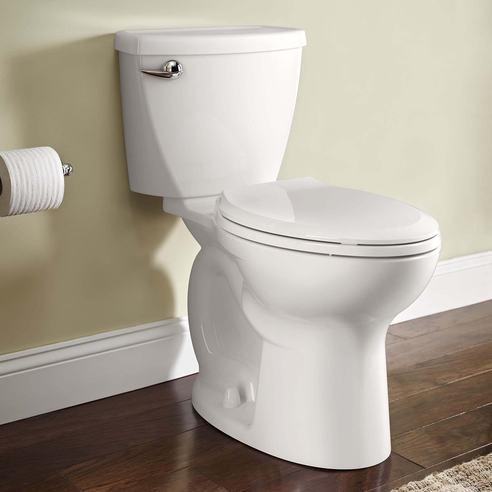 American Standard 270CA001.020 Cadet 3 Elongated Two-Piece Toilet with 12-Inch Rough-In, White