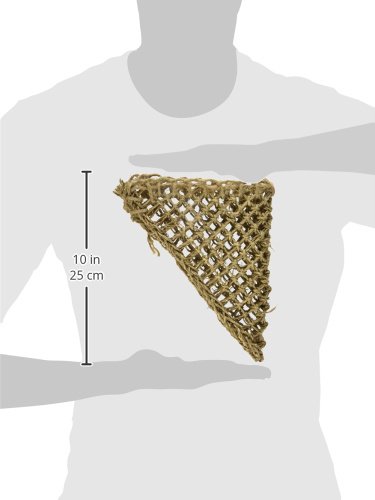 PENN-PLAX Reptology Lizard Lounger Corner Triangle – 100% Natural Seagrass Fiber – Great for Bearded Dragons, Anoles, Geckos, Iguanas, and Other Reptiles – Small