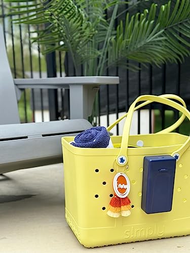 Phone Holder Compatible with Bogg Bag Accessories - Universal Size Also Compatible with Simply Southern Bag - Fully Closable Phone Case for Silicone Tote Bag - Water Resistant Wont Fall Out or Get Wet