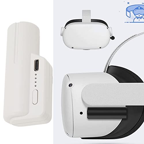 Battery Pack for Oculus Quest 2,5000mAh Head Strap Battery Pack Compatible with Quest 2,Portable Lightweight VR Extend Power Accessories