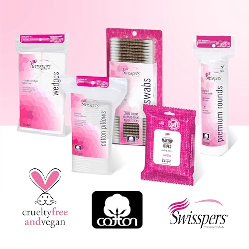 Swisspers Premium Pro Cosmetic Wedges, Latex-Free Makeup Wedge, Jumbo Size, 16 Count Bag