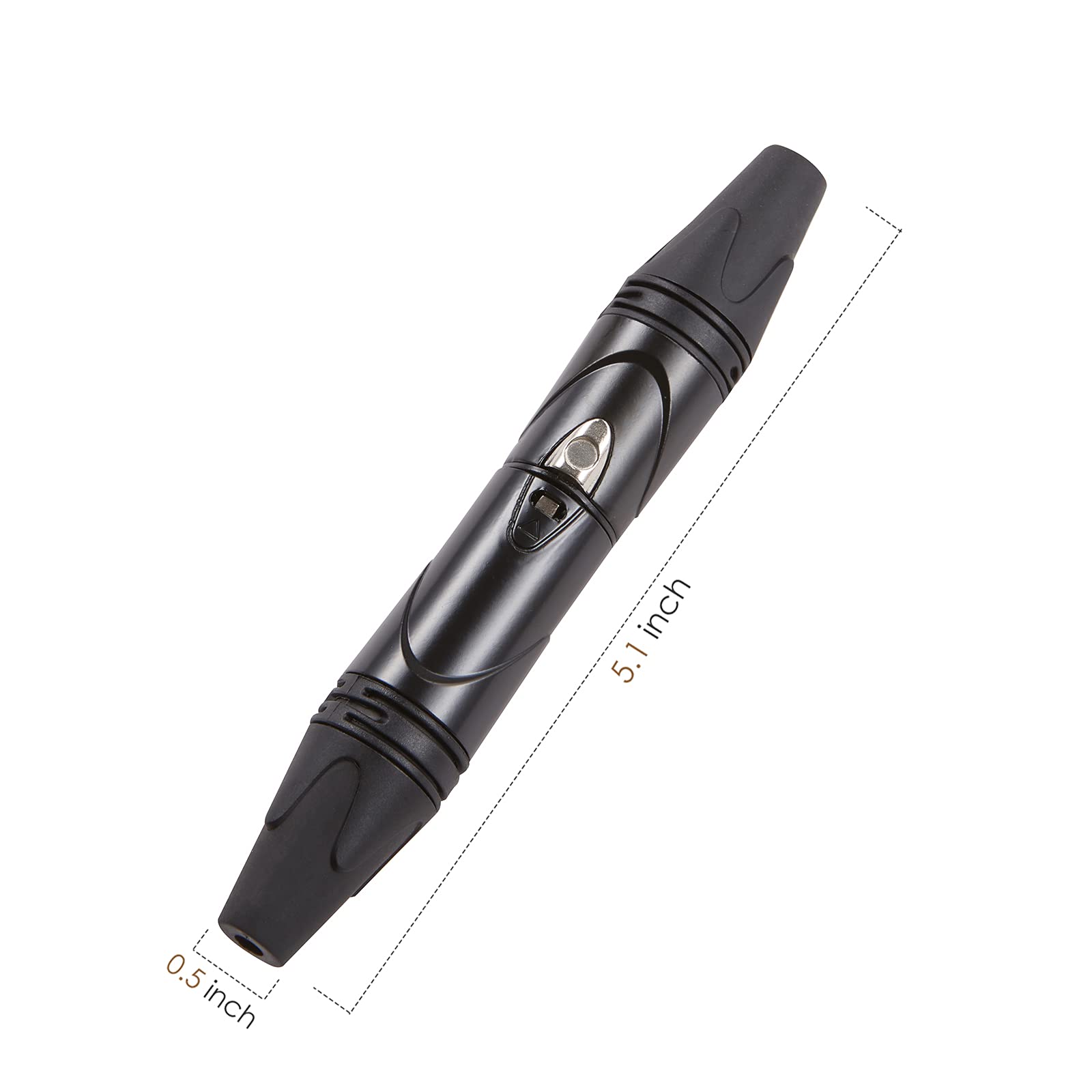 MFL. 3-Pin XLR Cable Connector Male and Female with Nickel Housing and Silver Contacts Mic Cable Plug Connector Audio Socket, Black, 4 Pairs