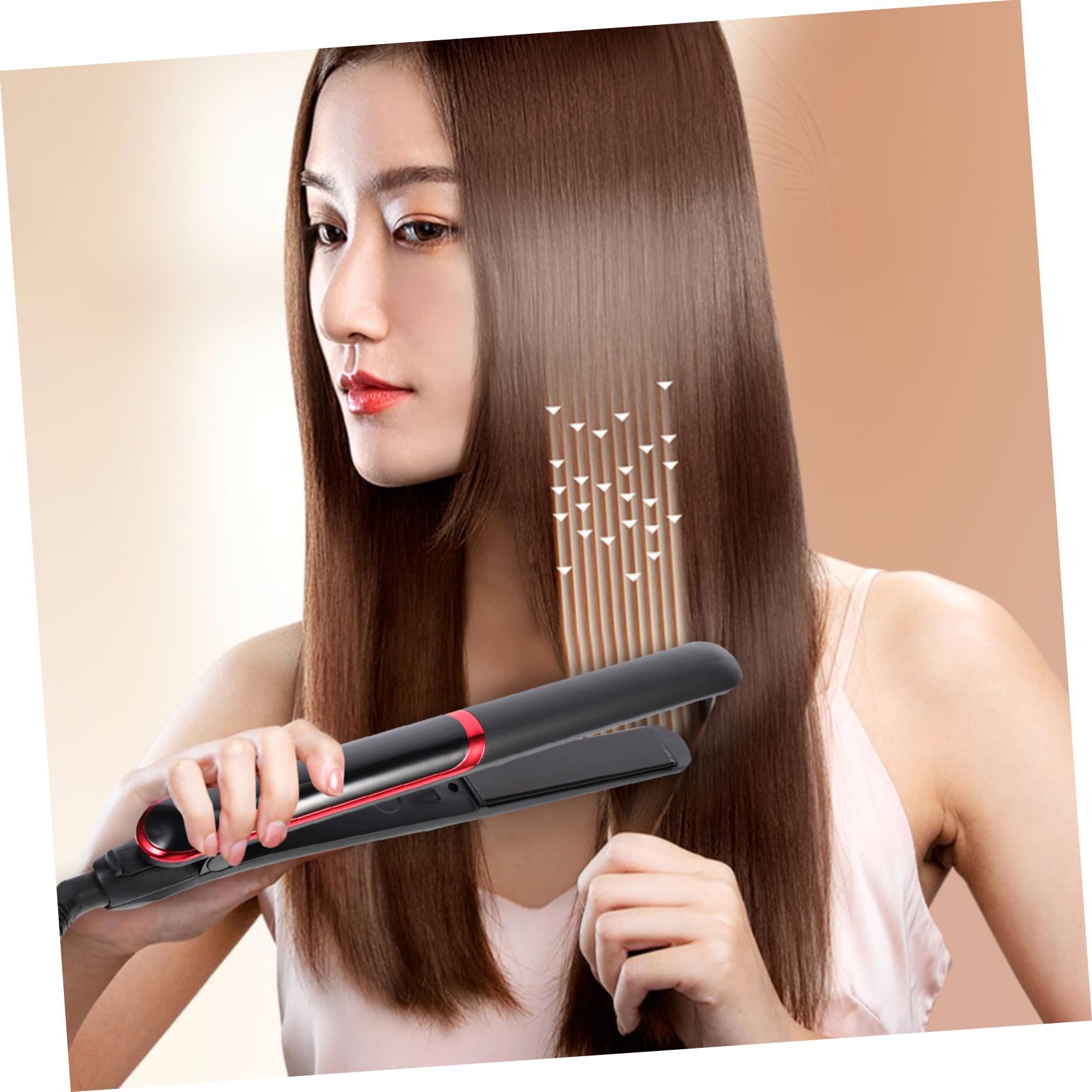 Balacoo Dual-Purpose Direct Power Panel Hair Wavy Look Flat Irons Wireless Curler straightner Cordless Curling Iron Portable Flat Iron PC Travel Electric Splint Adjustable Temperature