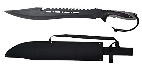 AS Sports 25" Ninja Hunting Sword Machete Tactical w/Nylon Sheath Dagger Knife Blade Tactical Outdoors