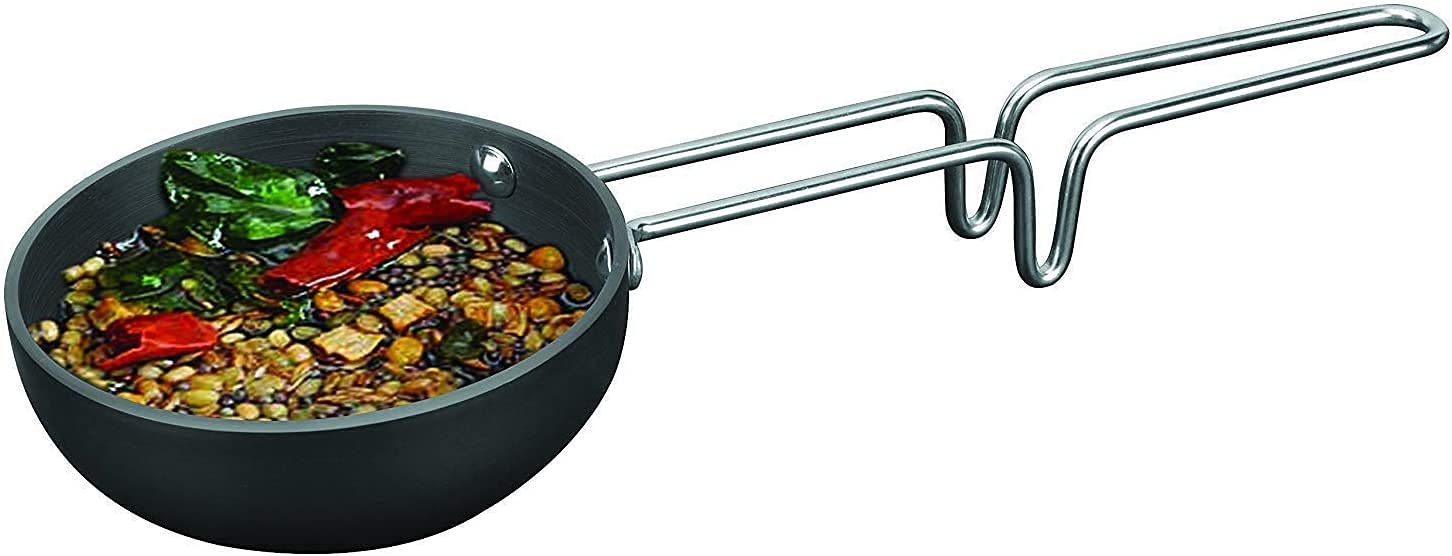 Belexy Nonstick Aluminum Tadka Pan, Scratch Resistant Coating - Mini Pan for Eggs, Spices, Melting Butter, Spice Heating, Tadka Frying Pan