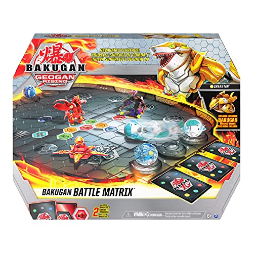 Bakugan Battle Matrix, Deluxe Game Board with Exclusive Gold Sharktar, Kids Toys for Boys Aged 6 and up
