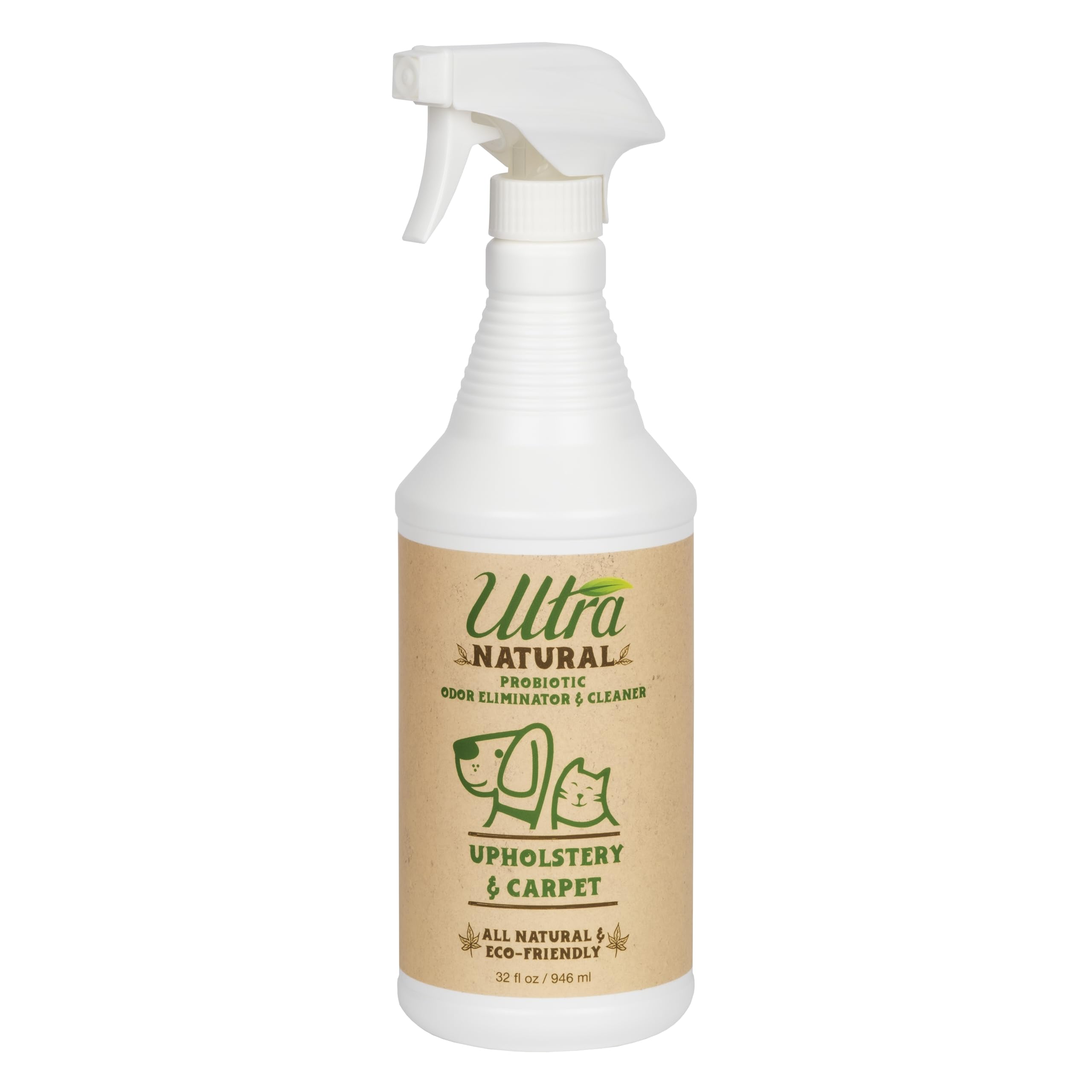 ULTRA NATURAL Carpet and Upholster PROBIOTIC Odor Eliminator and Cleaner 32 OZ Spray