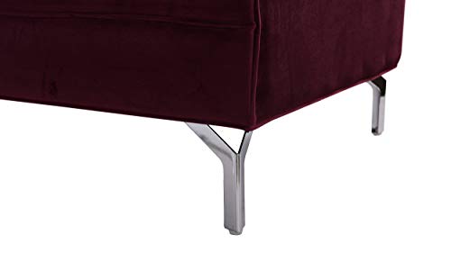 Sandy Wilson Home Elaine Sofa, Burgundy