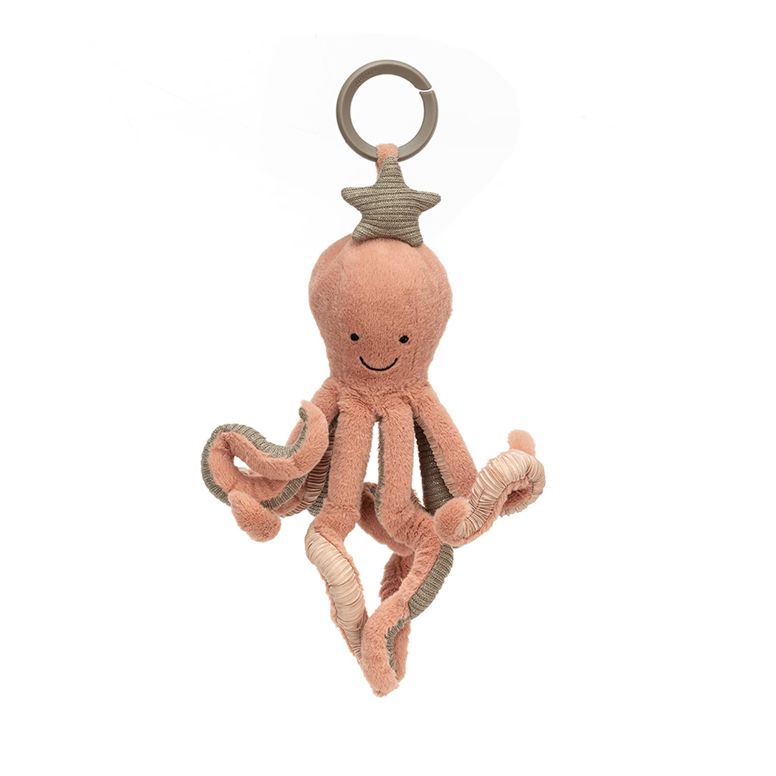 Jellycat Odell Octopus Stroller Car Seat Activity Toy