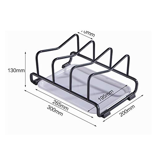 BHVXW Iron Cutting Board Frame Chopping Board Pot Lid Holder Organizer Wall Mount Bakeware Pan Lid Cover Rack Holder Kitchen Tools (Color : D)