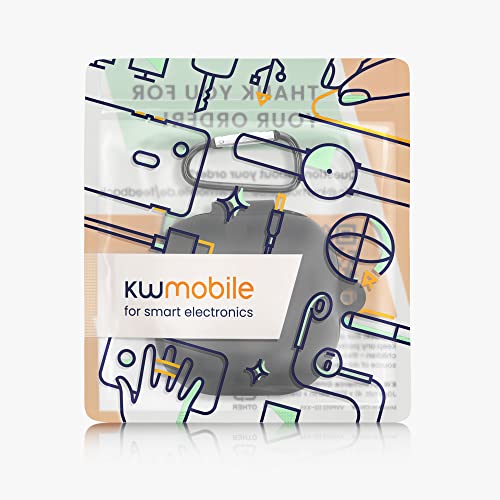 kwmobile Silicone Case Compatible with Samsung Galaxy Buds 2 Pro/Buds 2 / Buds Live - Case Soft Cover - Don't Touch My Headphones White/Black/Black