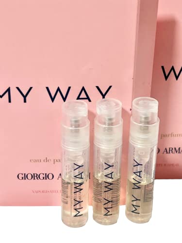 GIORGIO ARMANI My Way Sample Perfume Women Spray 1.2 ml / 0.04 oz - set of 3
