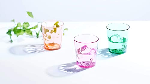 SCANDINOVIA - 13 oz Unbreakable Premium Drinking Glasses - Set of 6 - Tritan Plastic Tumbler Cups Reusable - Perfect for Gifts - BPA Free - Dishwasher Safe - Stackable