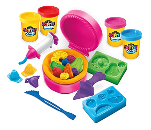 Cra-Z-Art Softee Dough Scented Fruit Frenzy Playset, Modeling Dough Play Toy for Kids Ages 3 and up