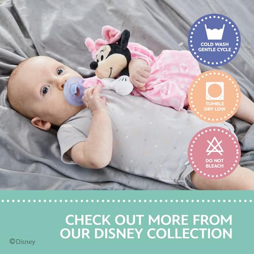 KIDS PREFERRED Disney Baby Mickey Mouse Plush Stuffed Animal Snuggler Lovey Security Blanket 13.18" x 13.18" x 3.5"