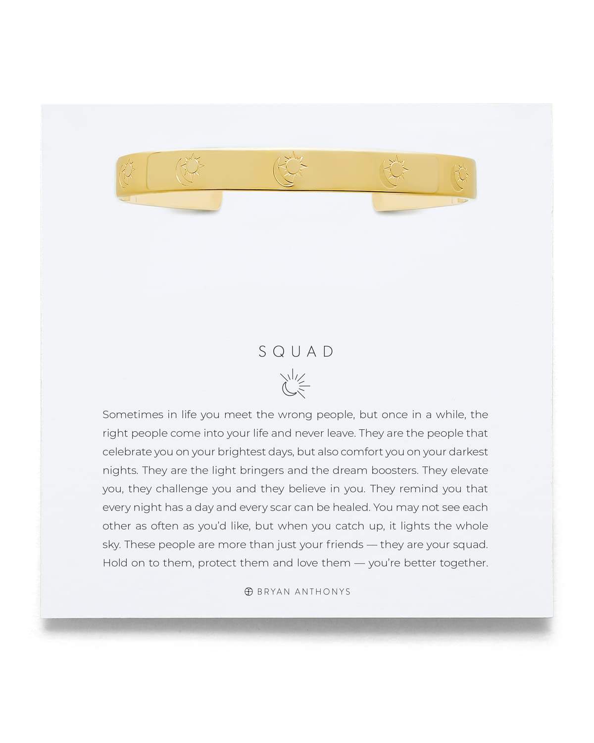 Bryan Anthonys You Are My Sunshine Beaded Icon Bracelet. 14K Gold Bracelets for Women, Pendant, Adjustable Length