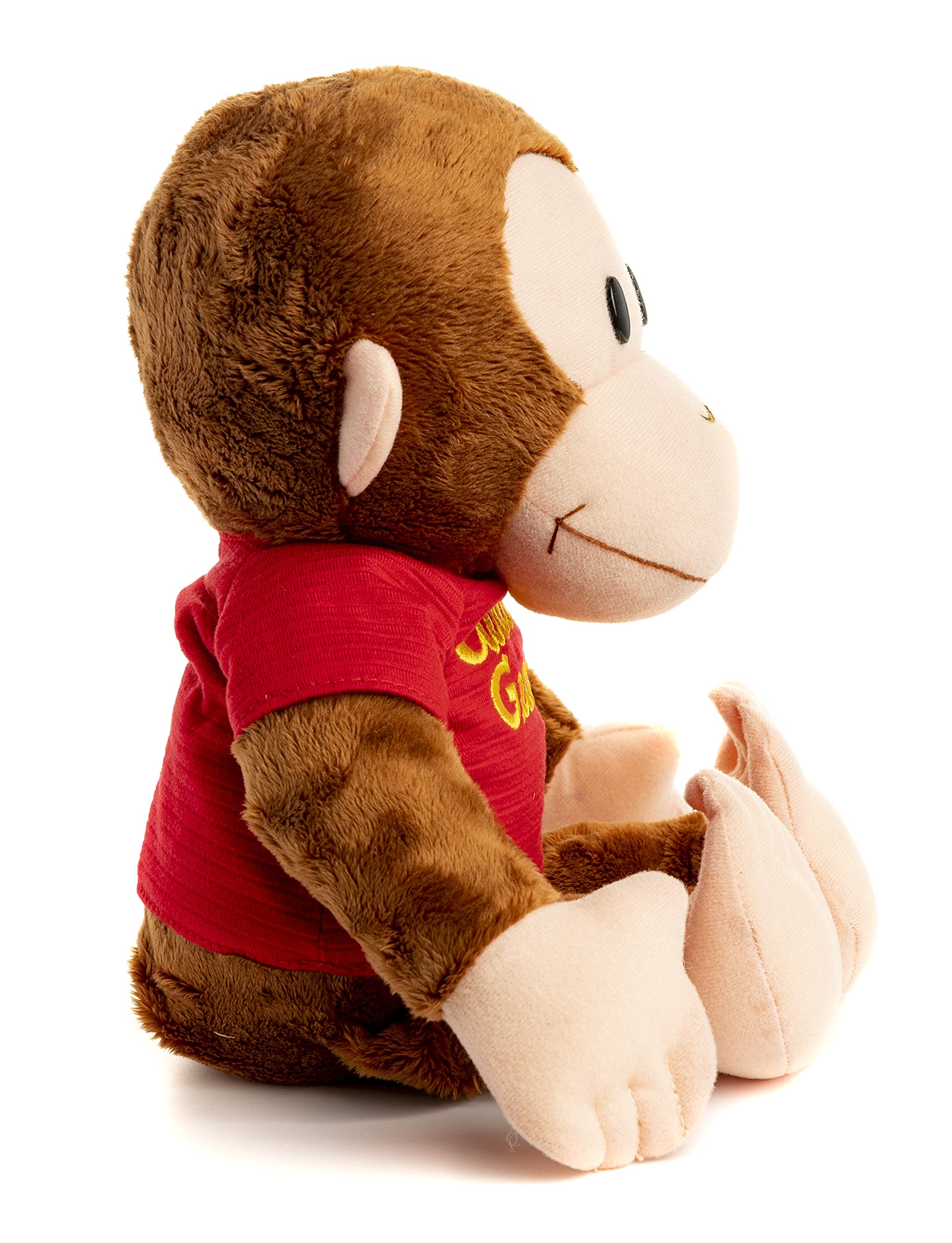KIDS PREFERRED Curious George Press and Play Stuffed Animal with Music and Light, 12 Inches