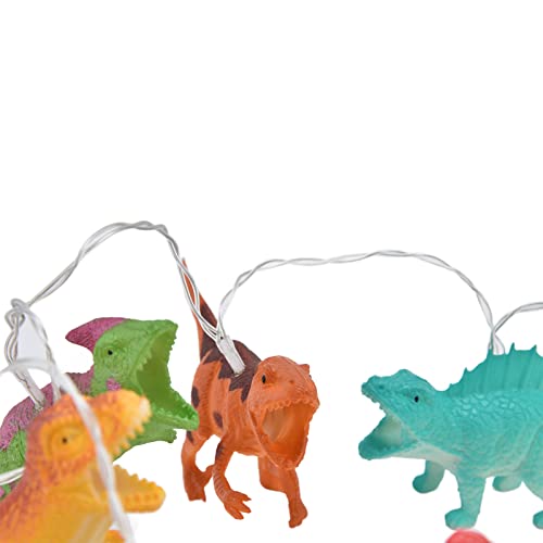 LED Dinosaur String Lights, IP43 Waterproof Weatherproof Battery Operated String Lights for Gardens for Homes