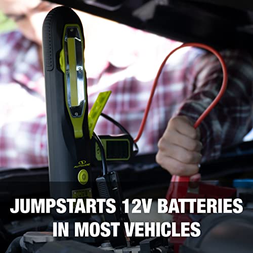 Auto Joe AJS8000 Cordless 12-Volt High Performance Vehicle Jump Starter, W/ 3W 500-Lumen LED Light, 2 USB Output, & SOS Signal, Multi-Use, Car, Truck, & Boat