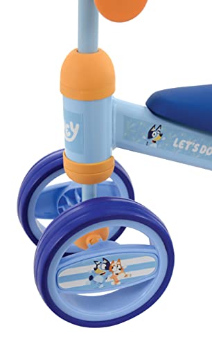 Bluey Bobble Ride-On Toy - CharacterFAVOURITES Officially Licensed with Bluey and Friends! Robust, Comfortable, and Ideal for Imaginative Play - Suitable for Ages 1+, 37cm x 17cm x 47cm