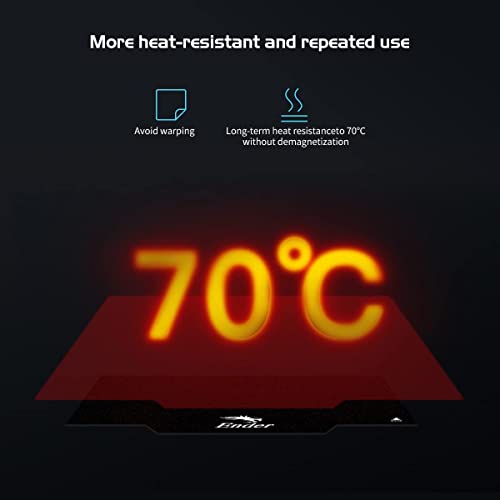Creality 3D Official 1 Pack 1 Black 1 White PLA Filament 1.75mm 1KG 2.2 lbs 3D Printer Filament with Creality 3D Original Ender 3 Ultra-Flexible Removable Magnetic Build Surface 3D Printer Heated Bed