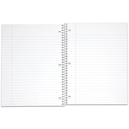 Mead Spiral Notebook, Wide Ruled, 1 Subject, 70 Sheets, 8 x 10.5 Inches, Assorted Colors (05510) Pack of 24