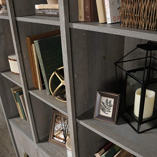 Sauder Cannery Bridge Storage Wall, L: 48.35" x W: 15.67" x H: 71.97", Mystic Oak