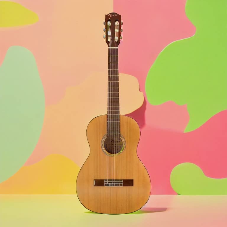Fender Acoustic Classical Guitar, with 2-Year Warranty, Small Beginner Guitar (3/4 Size) with Nylon Strings (Easier on Fingers), Includes Guitar Bag