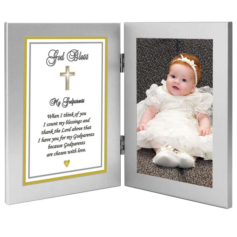 Baptism Present for Godparents from Godchild, Sweet Poem from Godson or Goddaughter, Add 4x6 Inch Photo