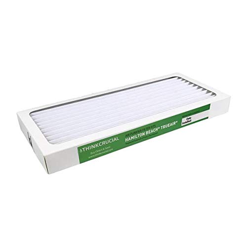 Crucial Air Filter Replacement Parts Compatible with Hamilton Beach True Air Part 990051000 - Fits Vacuum Models 04383, 04384, 04385 - HEPA Style Filters Capture Mites, Pollen, Household Dust (1 Pack)