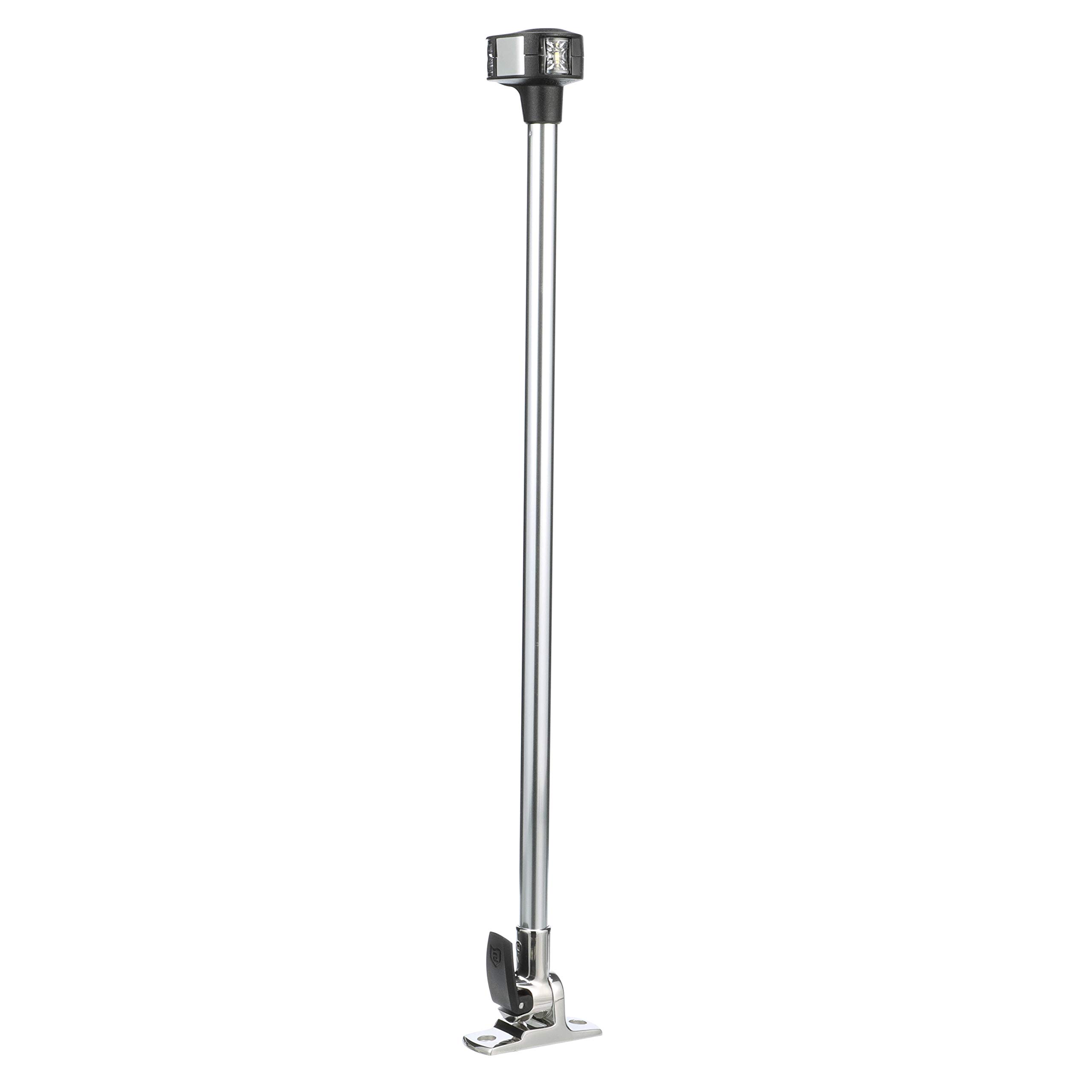 Attwood 7842-S-1 LED 42" Fold Down Anchor/Masthead Navigation Light Stainless Base