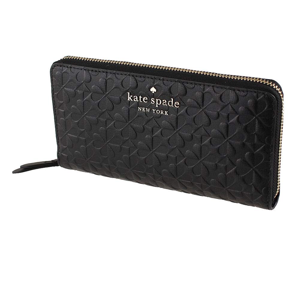 Kate Spade Hollie Spade Clover Geo Embossed Large Leather Continental Wallet