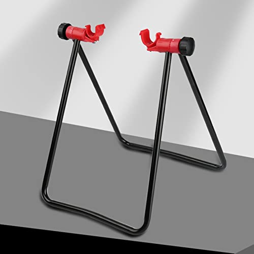 Aokid Triangular Vertical Parking Rack Mountain Road Bicycle Cleaning Repairing Stand Easy to Operate Adjustment Knob for Home