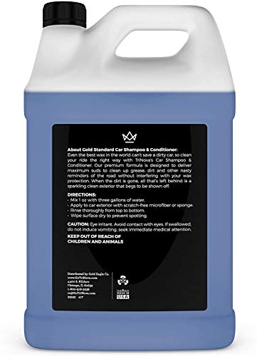 TriNova Car Wash Gallon - Car Shampoo and Conditioner - pH Neutral - High Foaming Car Soap - Leaves a Glossy Shine - Perfect for Foam Cannon - 1 gallon, 128oz