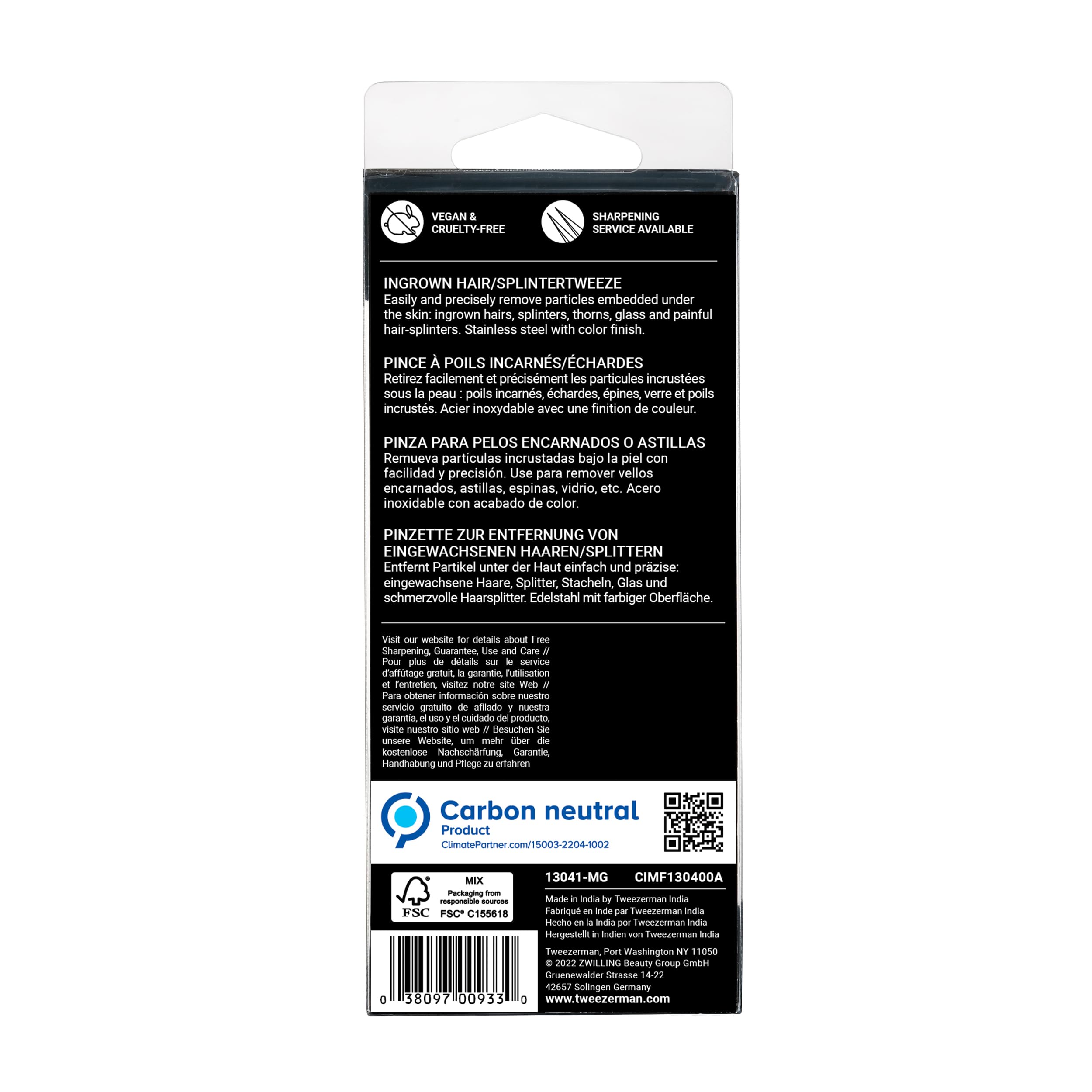 Tweezerman G.E.A.R. Ingrown Hair SplinterTweezer
