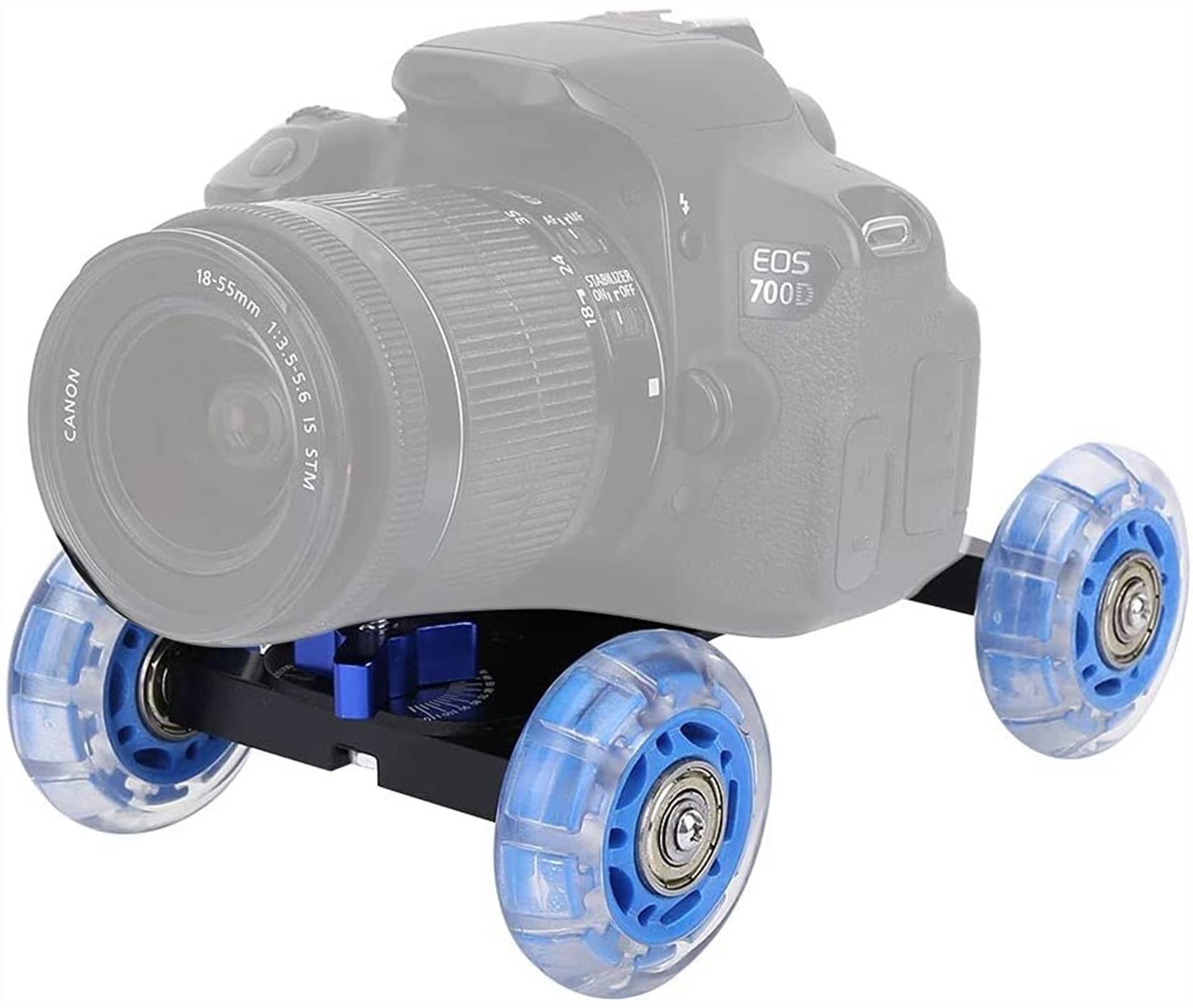 AOOF Camera Dolly Skater,Mini Desktop 10KG Load Rail Roller Track Slider Dolly Skater Car for DSLR Camera Camcorder