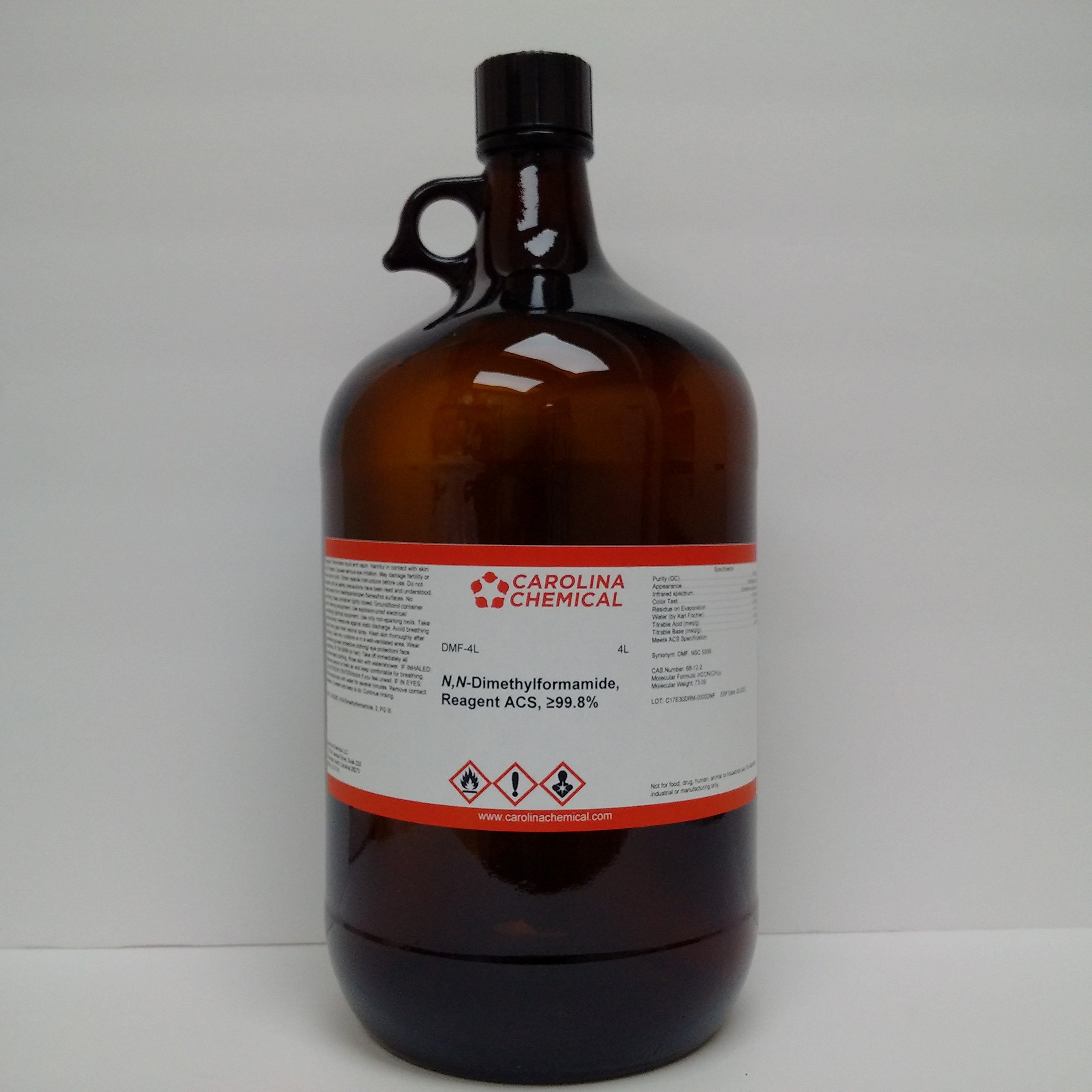 Dimethylformamide, Reagent ACS, âĽ99.8%, 4L