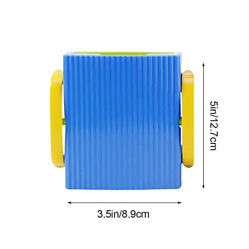 LIUHUIZEYU Children's Juice Box Holder Milk Box Holder Juice Bag Holder for Toddlers No Squeeze Adjustable Folding Food Pouch and Telescopic Cup Holder for Kids No Spill (blue)