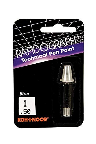 Koh-I-Noor Rapidograph Stainless Steel Replacement Point, 50mm, 1 Each (72D.1)